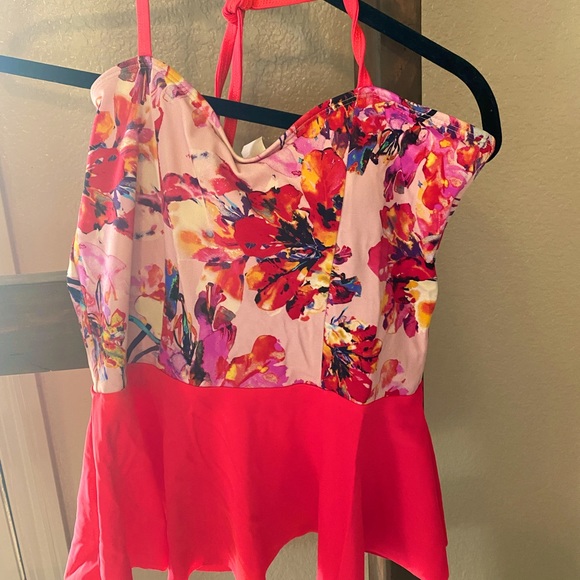 Lime Ricki | Swim | Lime Ricki Tankini Swim Top Floral Size M | Poshmark